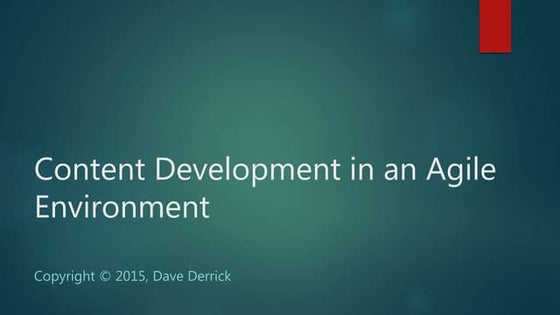 Checklist for Agile Technical Writer | PDF