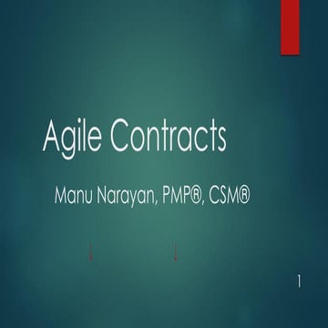 Agile contracting | PDF