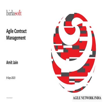 ANIn Pune Sep 2023 |Agile Contract Management by Amit Jain | PDF