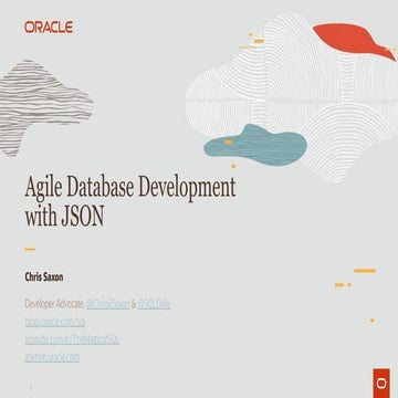 Agile Database Development With Json Ppt 6838
