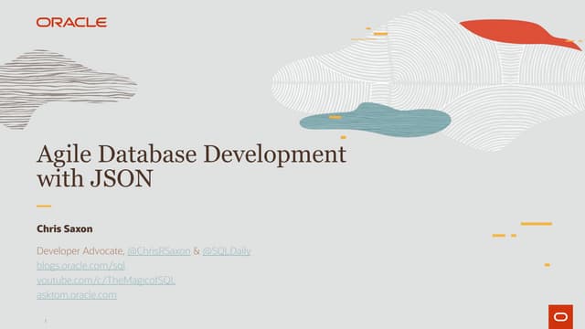 Agile Database Development With Json Ppt 6838