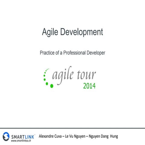 Agile Developper | PPTX | Computer Software and Applications | Computing