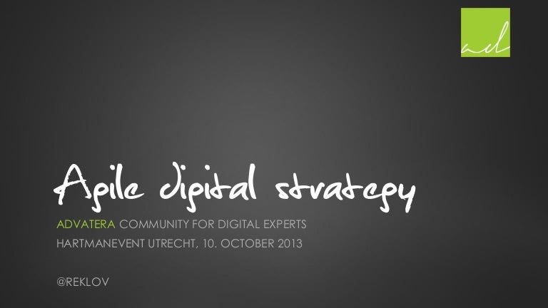 Agile Digital Strategy