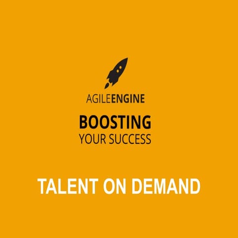 Agile engine talent on demand | PPTX