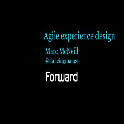 Agile Experience Design Pptx Technology And Computing