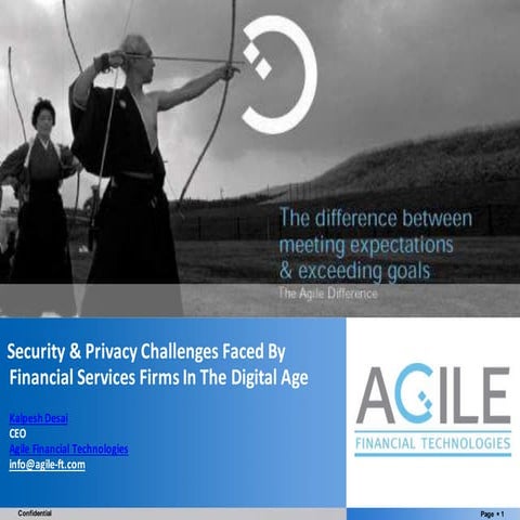 Privacy & Security Challenges Faced By Financial Services In The ...
