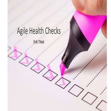 Agile Health Checks Scrum Speakers | PPTX