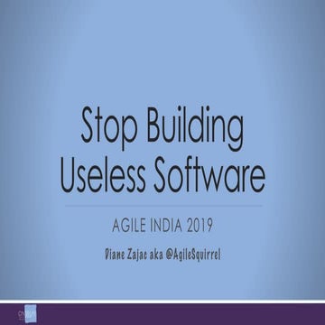 Stop Building Useless Software: Empathy Mapping | PPT