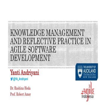 Reflection in Agile Retrospective (Agile Indonesia Conference) | PPTX