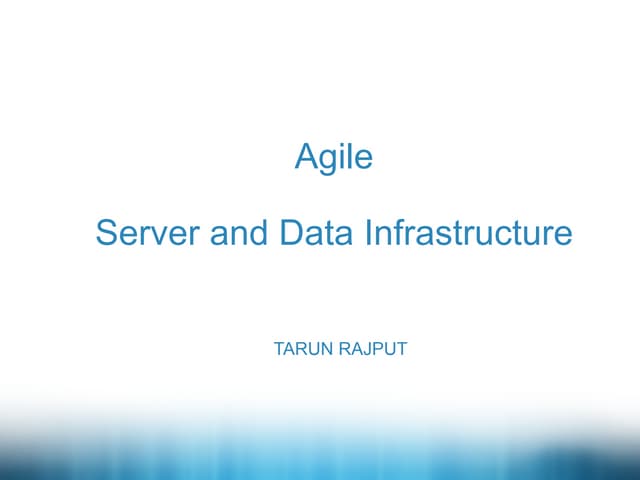 Agile Infrastructure Ppt