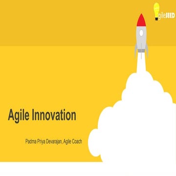 Innovation in agile world with data details | PPTX
