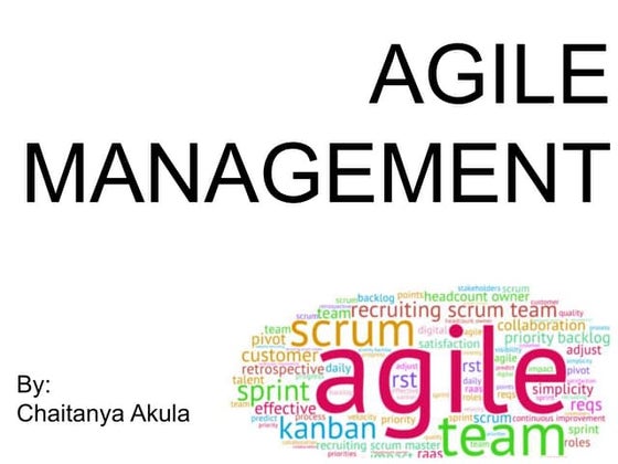 Agile software development and its methodology | PPT