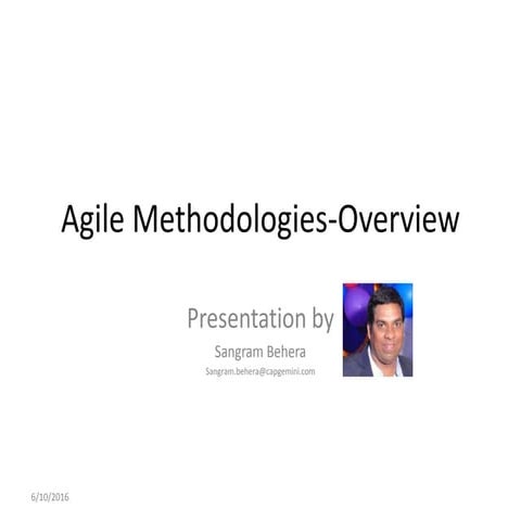 Agile methodologies overview | PPT