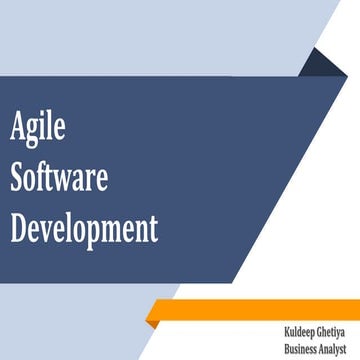Agile Software Development | PPT