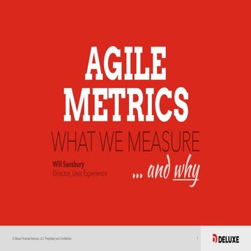 Agile Metrics: What We Measure ... and Why | PPT