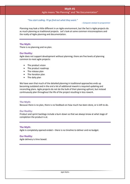 Agile myth 2 who needs a pm | PDF