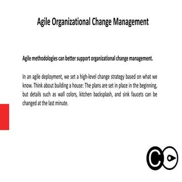 Agile organizational change management | PPT