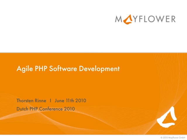 Agile Php Software Development Ppt