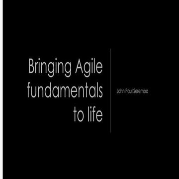 Agile presentation | PDF