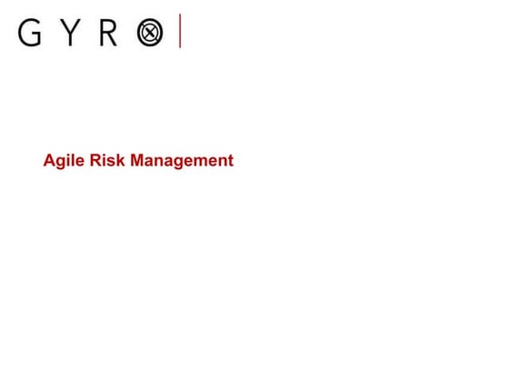 Agile Risk Management Case | PPT