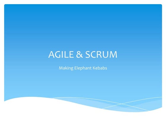 Scrum presentation | PPTX
