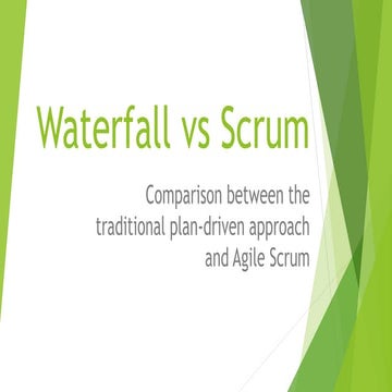 Differences between Waterfall and Scrum | PPTX