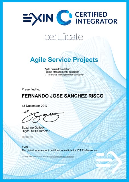 Certificado ITIL PRT SD v3 Certificado ITIL PRT SD v3 | PDF