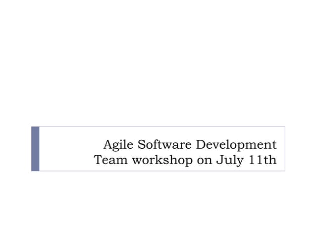 Agile Software Development Pptx Web Development Internet