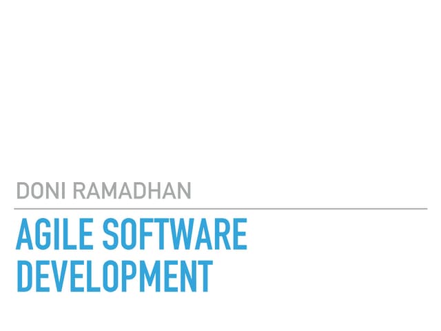 Agile Software Development Ppt