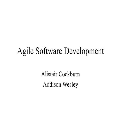 Agile Software Developmentppt Programming Languages Computing