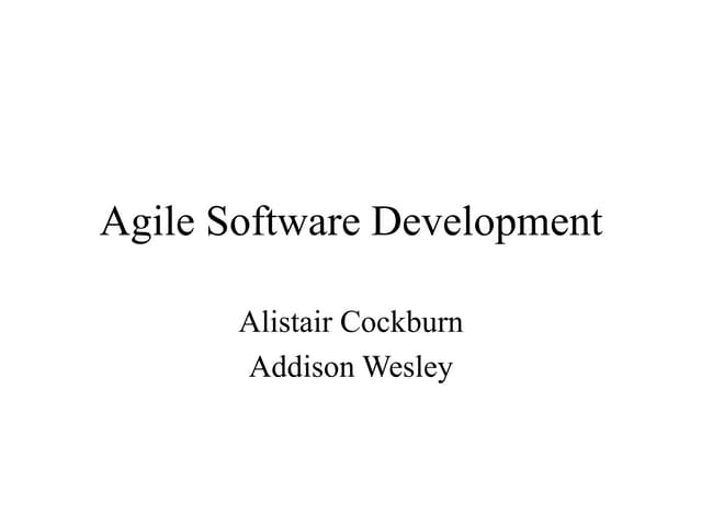 Agile Software Developmentppt Programming Languages Computing
