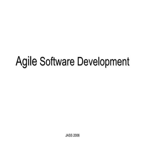 Agilesoftwaredevelopment Ppt