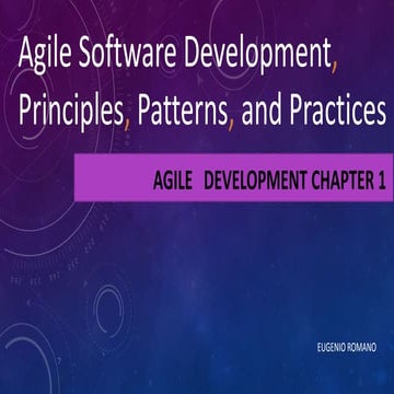 Agile Software Development Principles Patterns And Practices Chapter 1 Pptx