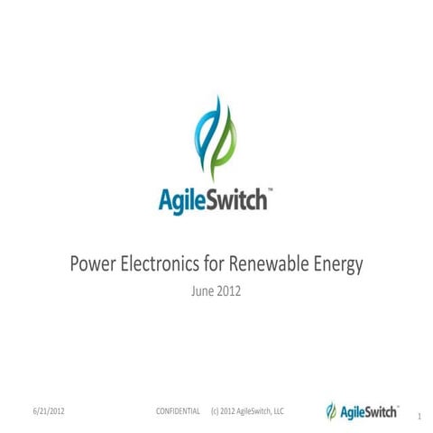 IGBT Drivers for IGBTs by AgileSwitch | PPTX