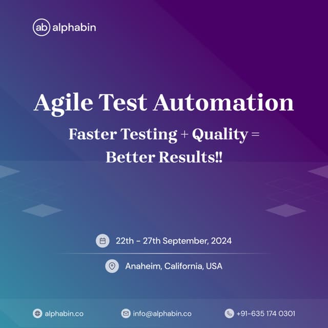 Agile Test Automation Fast Testing Quality Pdf Computer Software And Applications