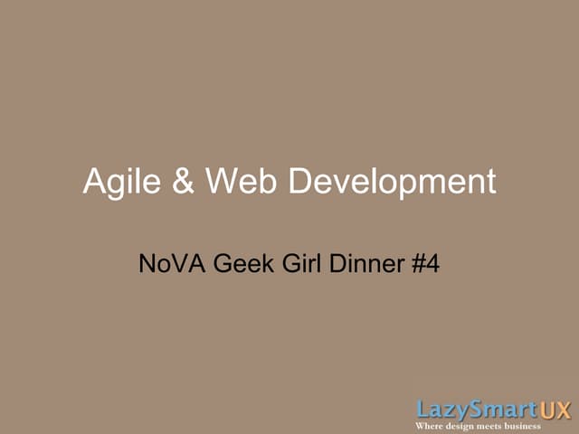 Agile And Web Development Ppt