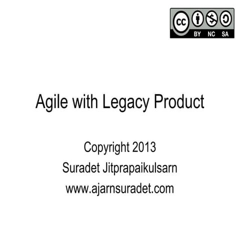 Agile With Legacy Product Ppt