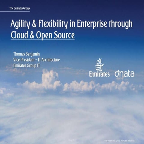 Agility and Flexibility in an Enterprise using Cloud and Open Source | PPT