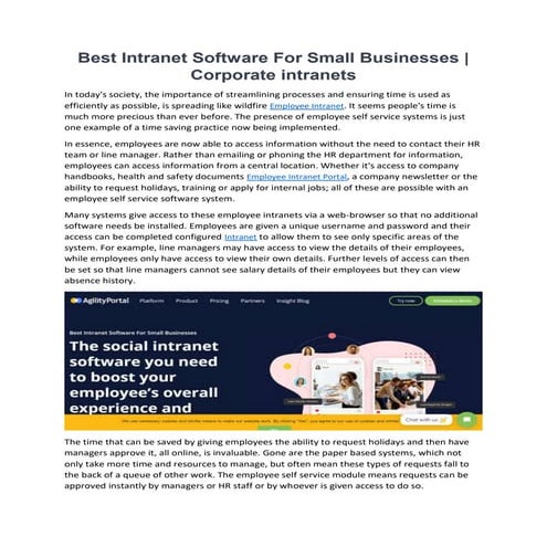 Self service portal for your employees | PDF