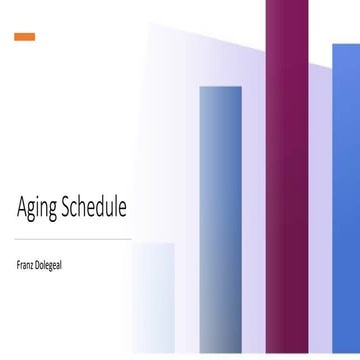 AGING OF RECEIVABLE SCHEDULE | PPTX