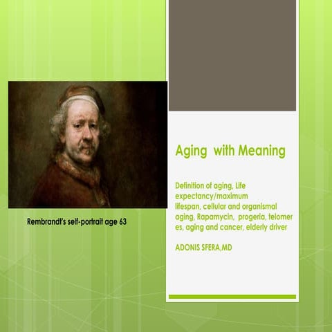 Aging with meaning | PPT