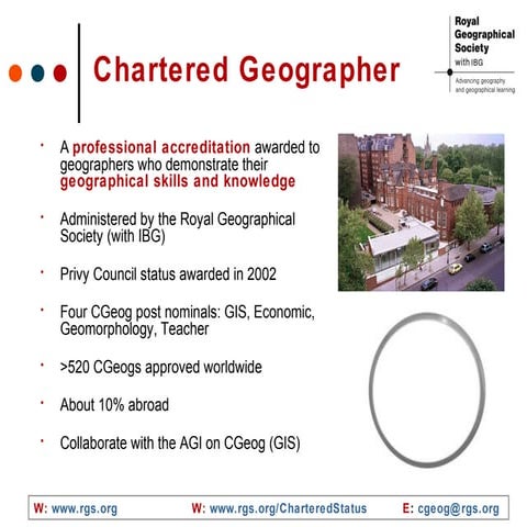 RGS: Geospatial Career development - Mike Cottrill and Lucy Allen | PPT
