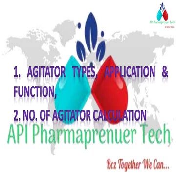 Agitator design and selection | PPT