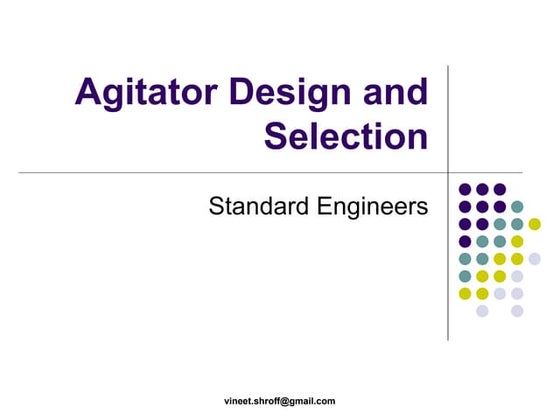 Types of agitators | PPTX | Physics | Science