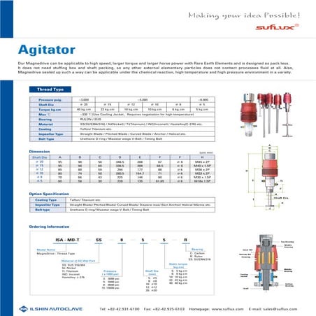 Agitator catalog-ilshinautoclave | PDF
