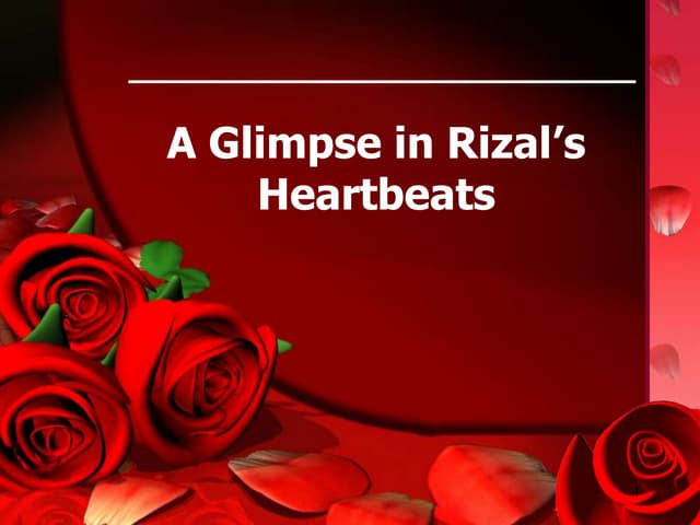 Jose Rizal's Lovelife | PPTX