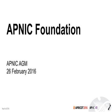 APNIC Foundation | PPT