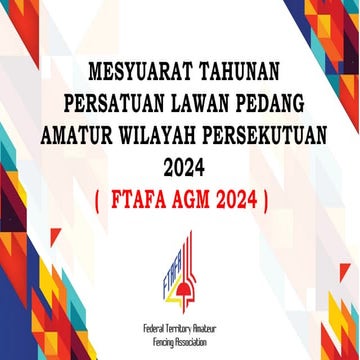 AGM SLIDES 2024 anual gennaral meeting FTAFA | PPTX