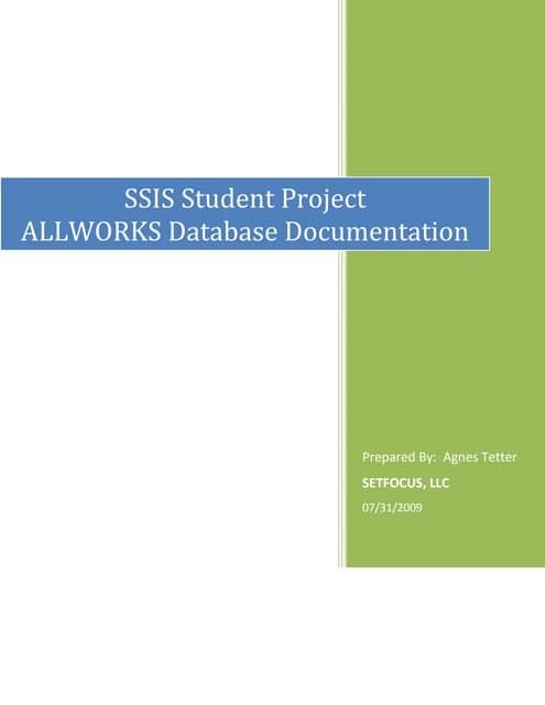 A-Project Report- SSIS | PDF