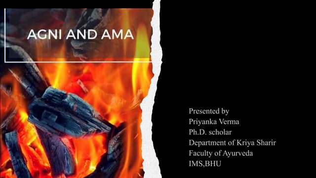 Concepts of agni Dr. Parshant | PPTX